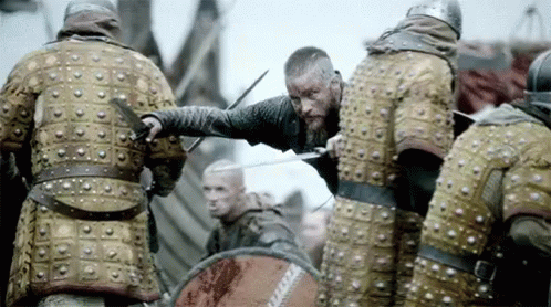 In The The Heat Of The Battle GIF - Battle Viking Slowmotion GIFs | Say ...