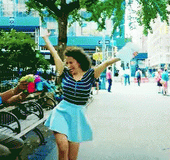 Happy Day GIF - Happy Skip Ohhappyday - Discover & Share GIFs