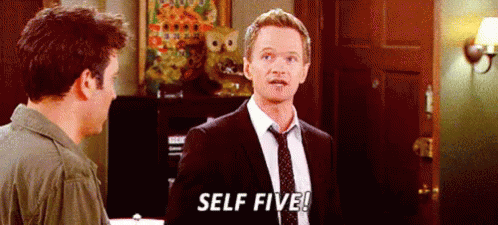 Self Five - Confident GIF - Confident Howimetyourmother Barneystinson ...
