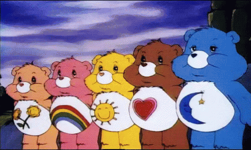 Carebears Stare GIF - Carebears Stare Rainbows - Discover & Share GIFs