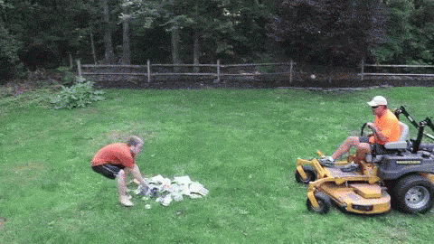 Dad Mows Sons Video Games GIF - Mowing Lawn GIFs | Say more with Tenor