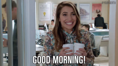 GOOD MORNING! GIF - YoungerTV Younger TVLand - Discover & Share GIFs