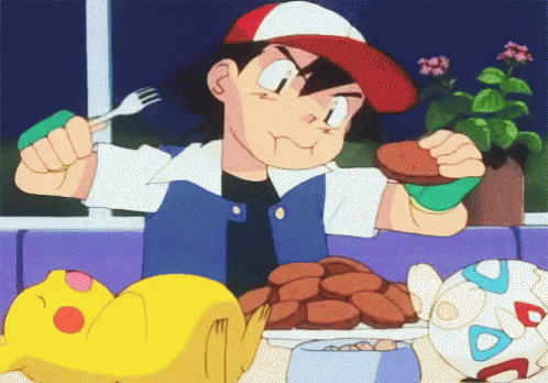Late Night Snack GIF - Pokemon Eat Food - Discover & Share GIFs