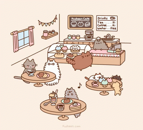 Popular Pusheen Coffee GIF - Pusheen Coffee Shop - Discover & Share GIFs