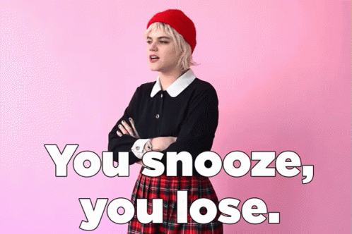You Snooze, You Lose. GIF - Lose Loser Yousnoozeyoulose - Discover ...
