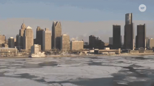 Icy River In Detroit - Detroit GIF - Detroit Icy Iceriver GIFs | Say ...