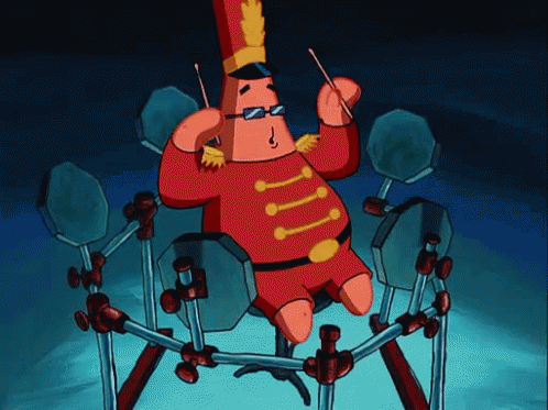 Patrick Stat GIF - Patrick Stat Drumming - Discover & Share GIFs
