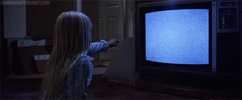 Ghost In The Tv GIF - Television - Discover & Share GIFs
