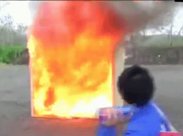 Throw-able Fire Extinguisher GIF - Fire Extinguisher Throw - Discover ...