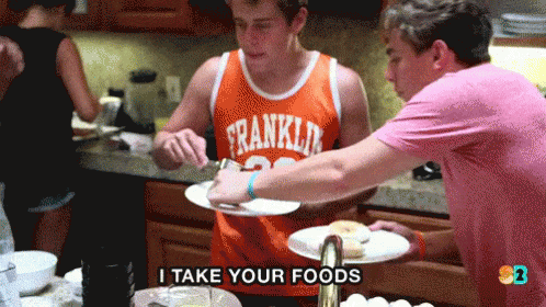 I Take Your Foods GIF - Steal Thief Stole - Discover & Share GIFs