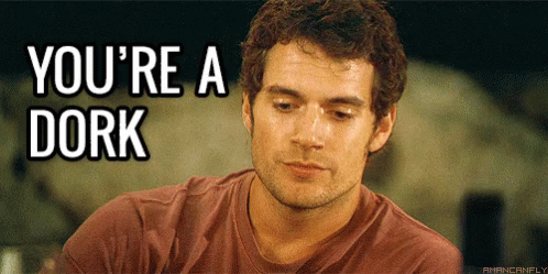 You're A Dork - Henry Cavill GIF - Dork YoureADork HenryCavill ...