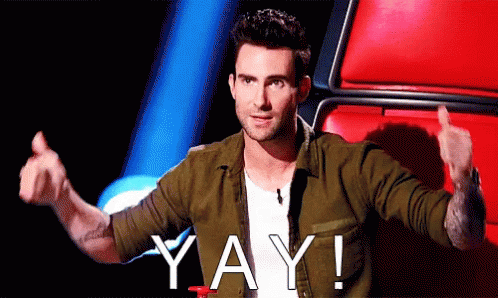 Adam Levine Yay GIF - Yay TheVoice ThumbsUp - Discover & Share GIFs