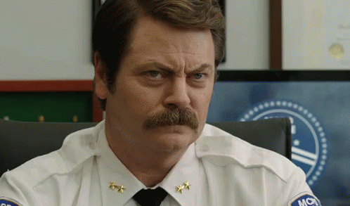 Unimpressed Nick Offerman GIF - Unimpressed Unsure Notsure - Discover ...