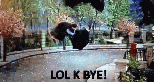 K Bye GIF - KBye Lol Umbella - Discover & Share GIFs