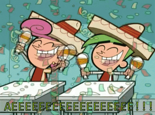 Comemoração Padrinhos Mágicos GIF - Comemoracao Festa Alegria GIFs ...