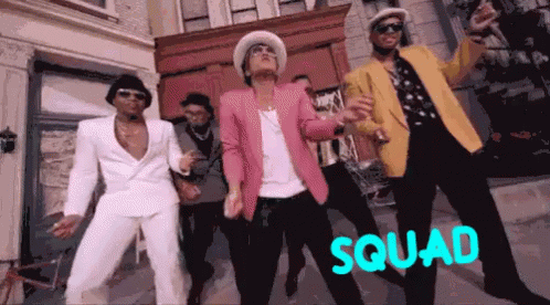 Showing Up To A Party Iike GIF - Brunomars Squad Crew - Discover ...