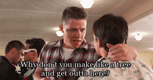 Make Like A Tree GIF - Biff Backtothefuture GIFs | Say more with Tenor