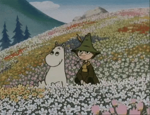 Moomin & Snufkin GIF - Moomin Snufkin Moominland - Discover & Share GIFs