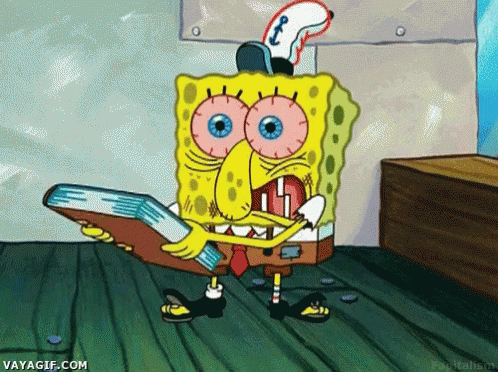 Bob Esponja GIF - Bob Esponja Estudiando - Discover & Share GIFs