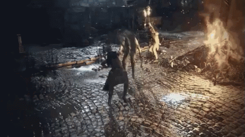 Fighting The Townspeople - Bloodborne GIF - Bloodborne Townspeople ...