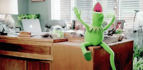 Kermit GIF - Excited Happy Frog - Discover & Share GIFs