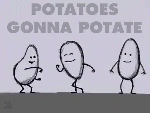 Dance GIF - Potato Potatoes Tates - Discover & Share GIFs