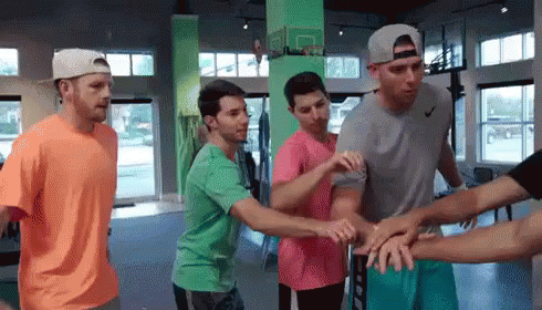 Go Team GIF - Goteam Handshake Cheer GIFs | Say more with Tenor