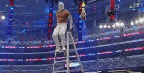 Ladder Slam GIF - TakeDown WrestleMania - Discover & Share GIFs