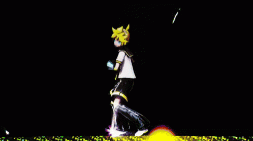 Len Kagamine GIF - Len Kagamine Backflip - Discover & Share GIFs