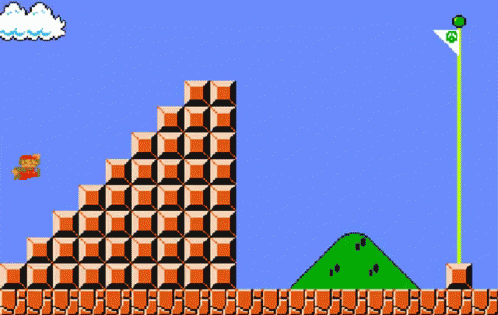 Hasta La Meta De Mario Bros GIF - Meta MarioBros Bandera - Discover ...