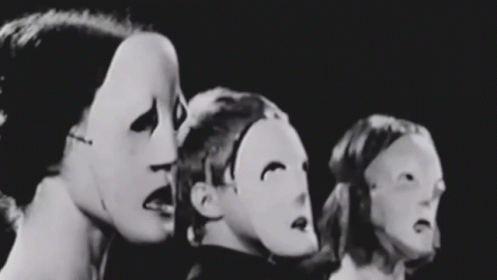 Creepy Mask Children. ;; GIF - Children. Creepy Mask - Discover & Share ...