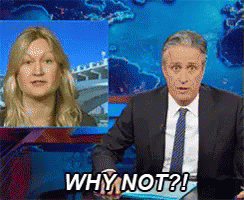 WHY NOT GIF - JonStewart Why Whynot - Discover & Share GIFs