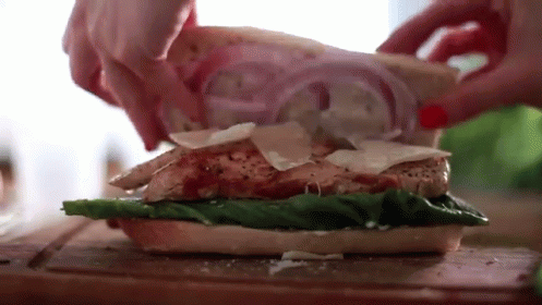 Sandwich GIF - ChickenCaesar Sandwich Sub - Discover & Share GIFs