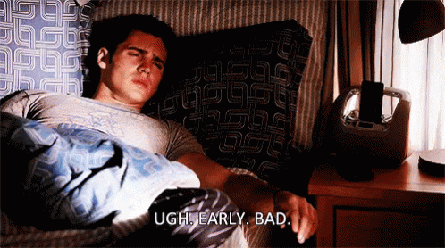 Ugh. Early. Bad. GIF - WakeUp GoodMorning Tired - Discover & Share GIFs