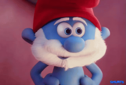 Papa Smurf Side Eye GIF - Smurfs SmurfsTheLostVillage SmurfsMovie ...